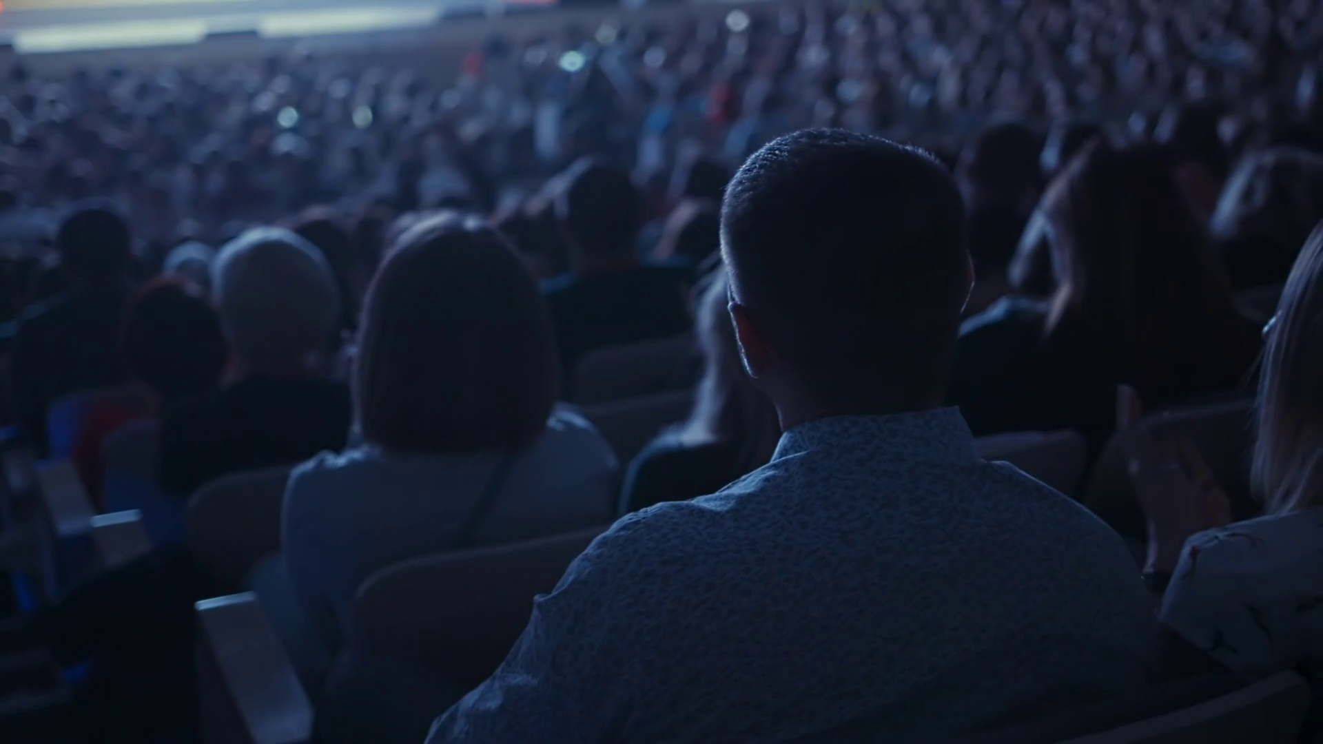 Business People Sitting In Audience Clapping Stock Footage SBV ...