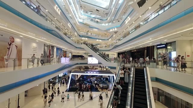Mall Time Lapse Escalator Stock Footage: Royalty-Free Video Clips - Storyblocks