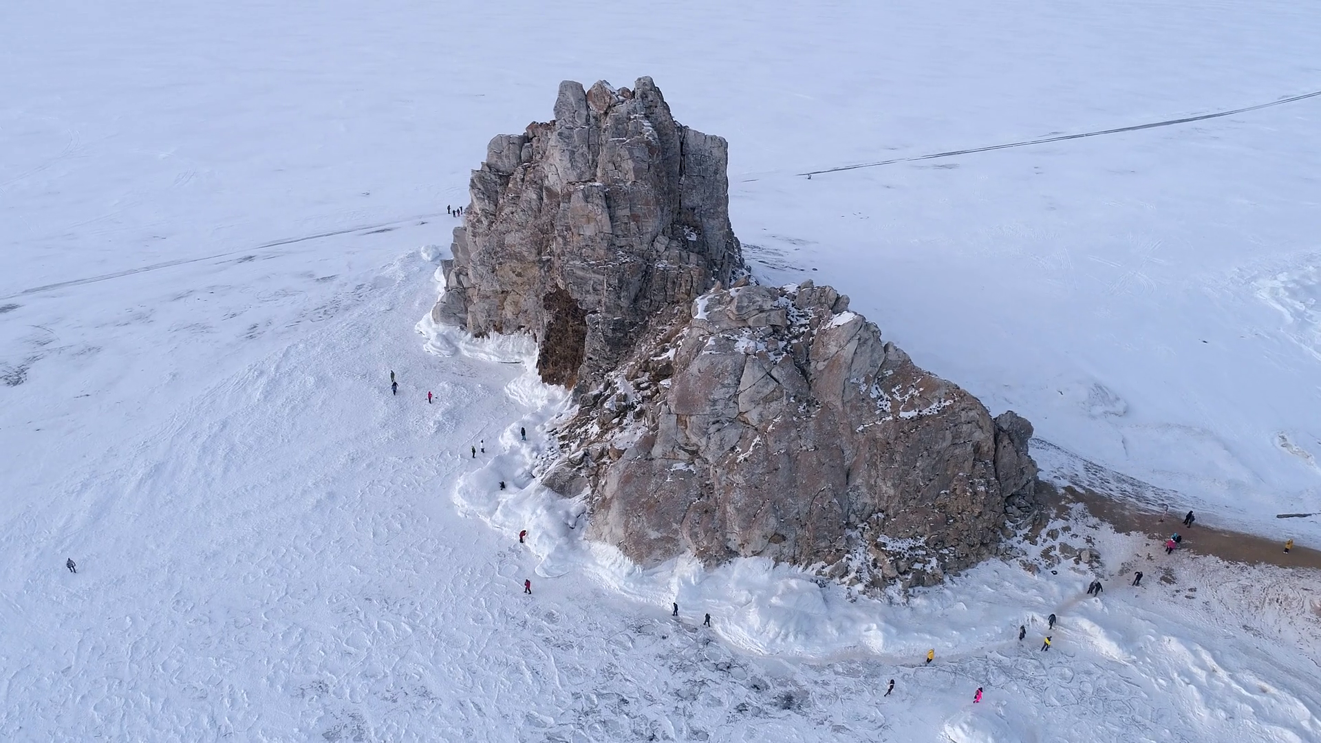 Aerial Orbital Shot Of Shamanka Rock On Stock Footage SBV-346800318 ...