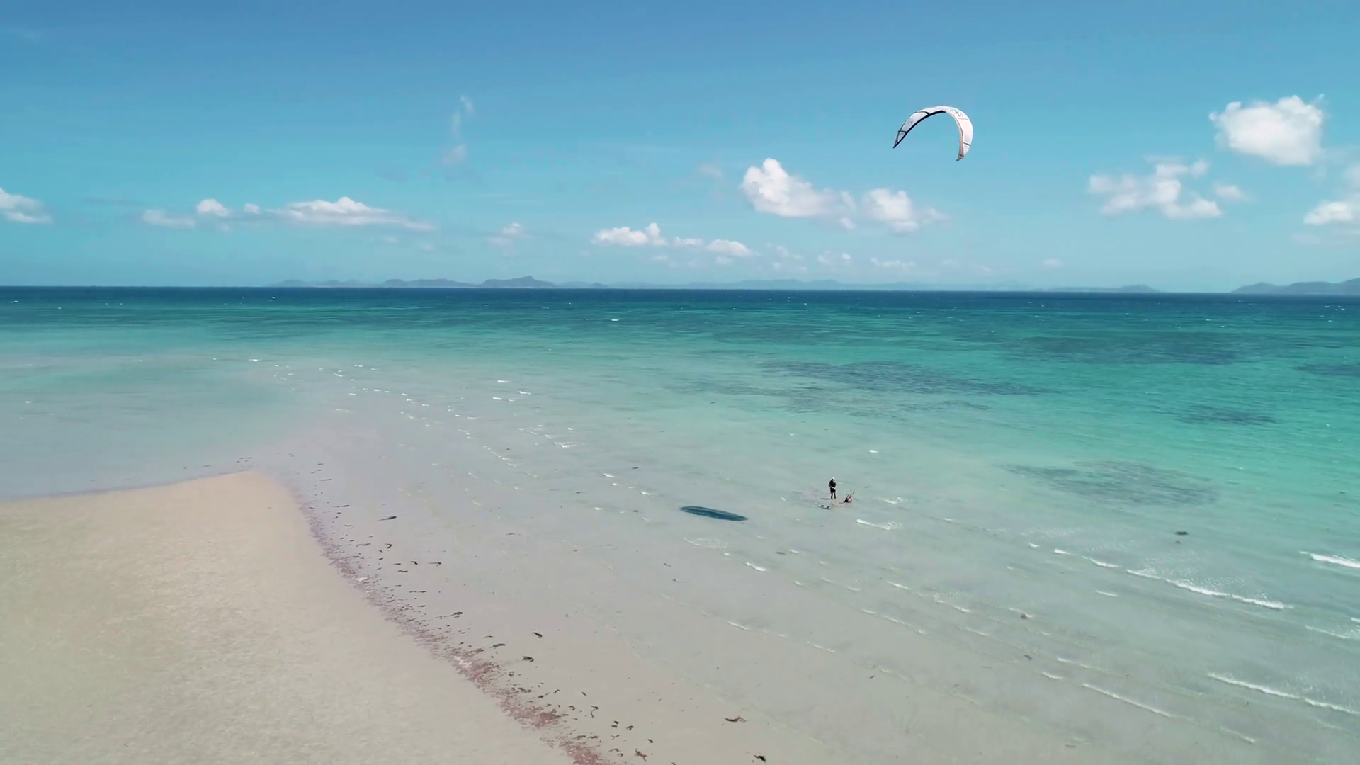 Aerial View Of Kiter Large White Training Stock Footage SBV-334216440 ...