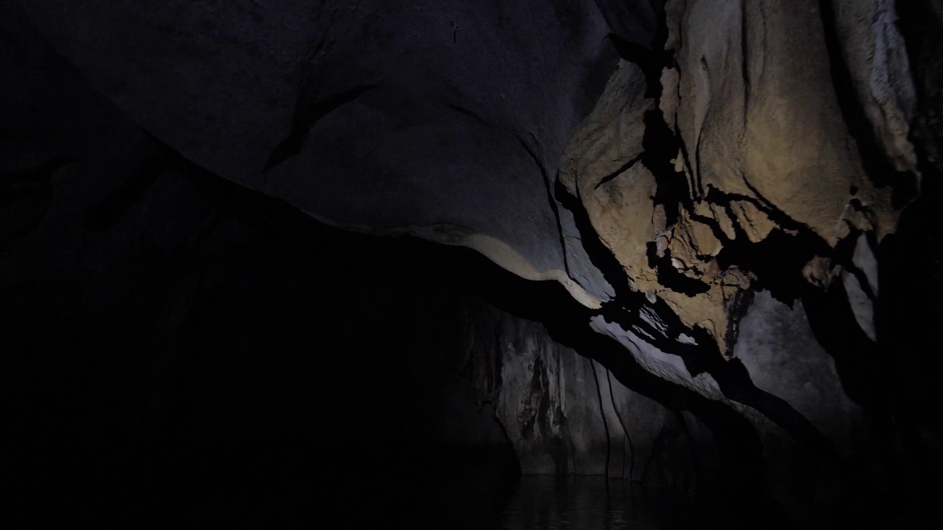 Floating Inside Underground River Boat Stock Footage SBV-334083613 ...