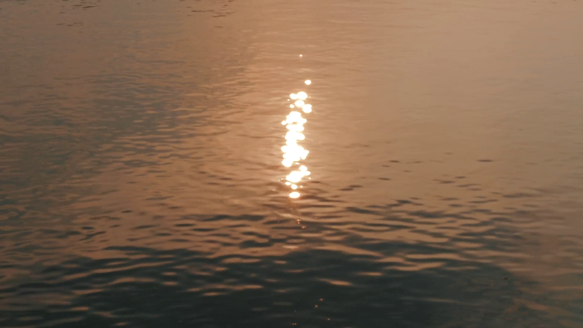Sea Water Surface At Sunset Time Golden Stock Footage SBV-338410094 ...