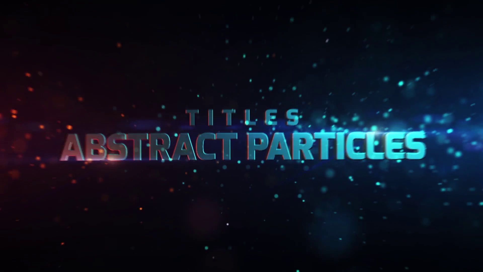 AE Template: Abstract Particles Titles | Effects SBV-351863890 ...
