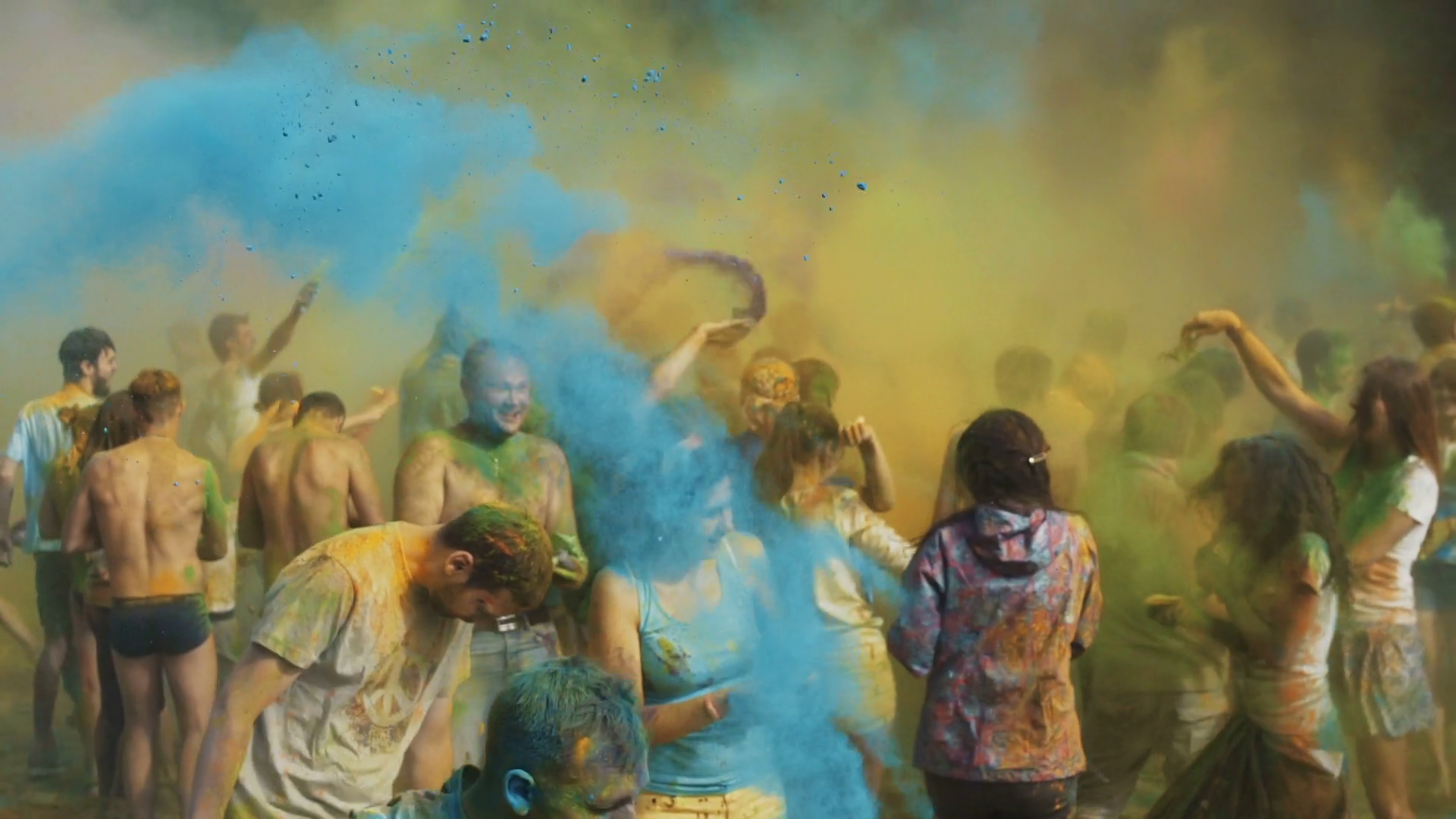 New York - April 5 2017: Celebration Of Holi Stock Footage SBV ...