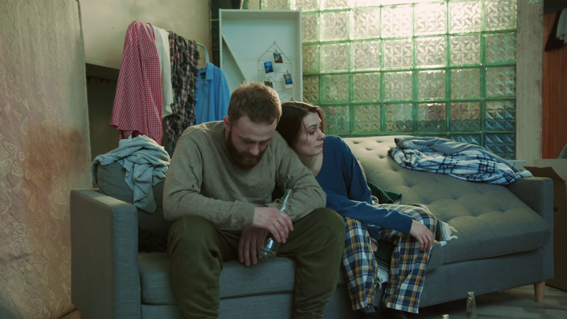 Unhappy Young Poor Couple Holding Document Stock Footage SBV-351831618 ...