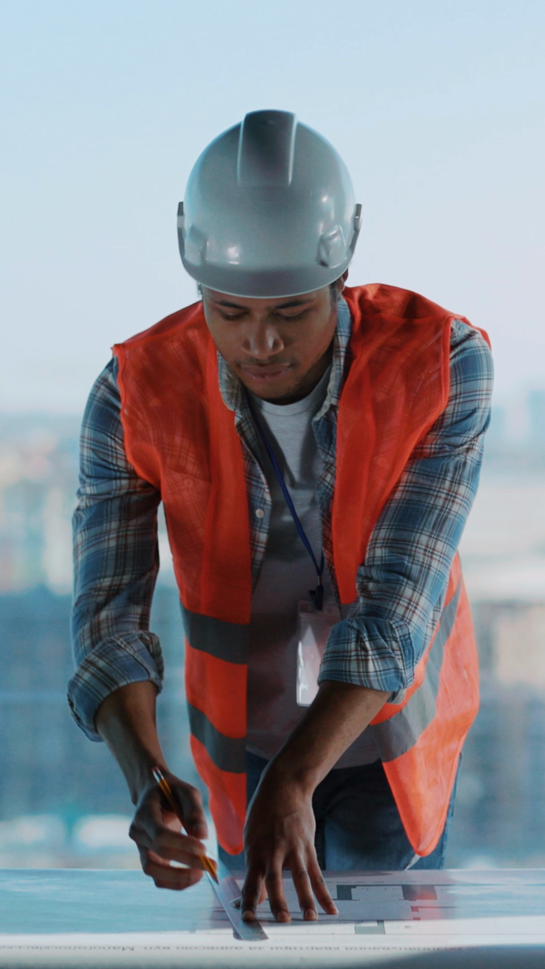 African Young Civil Engineer Working On Stock Footage SBV-353064993 ...