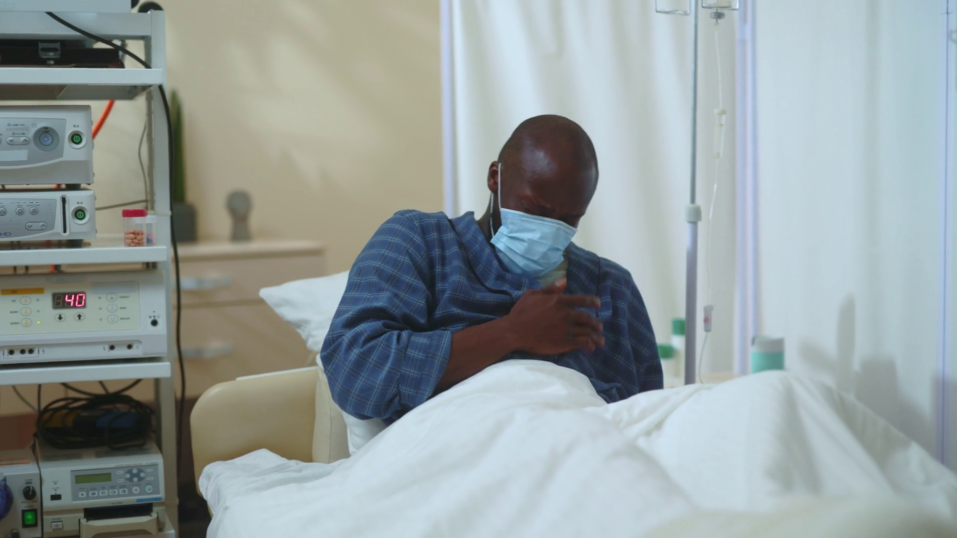Miserable Sick Afro-american Man Suffering Stock Footage SBV-351993053 ...