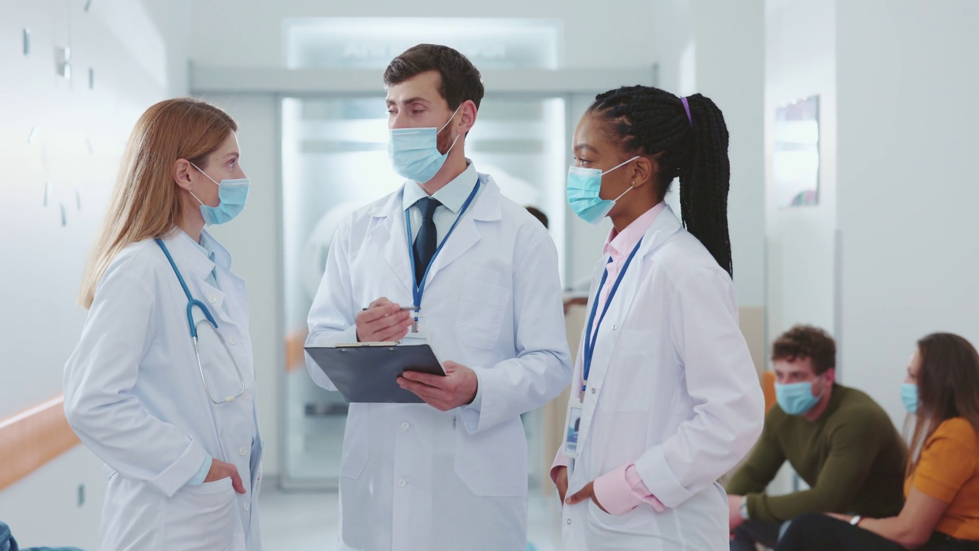 Healthcare Professionals Collaborating Stock Footage SBV-351992980 ...