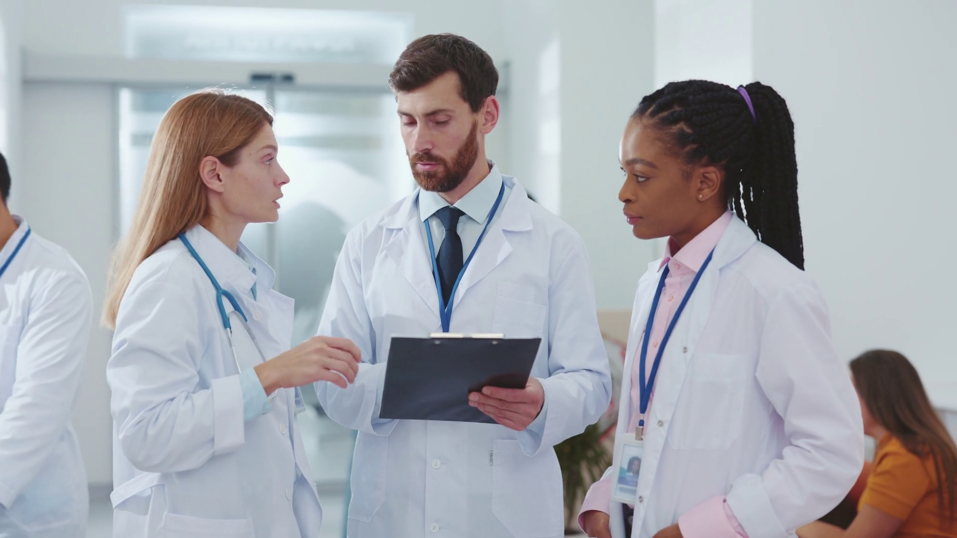 Medical Professionals Working Together Stock Footage SBV-351960935 ...