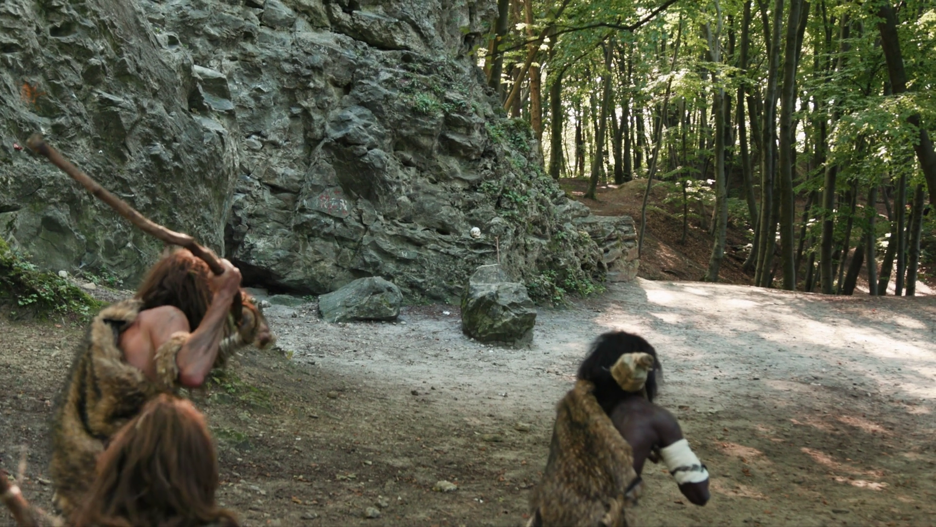 Primitive Humans Encountering Nature Stock Footage SBV-351962843 ...