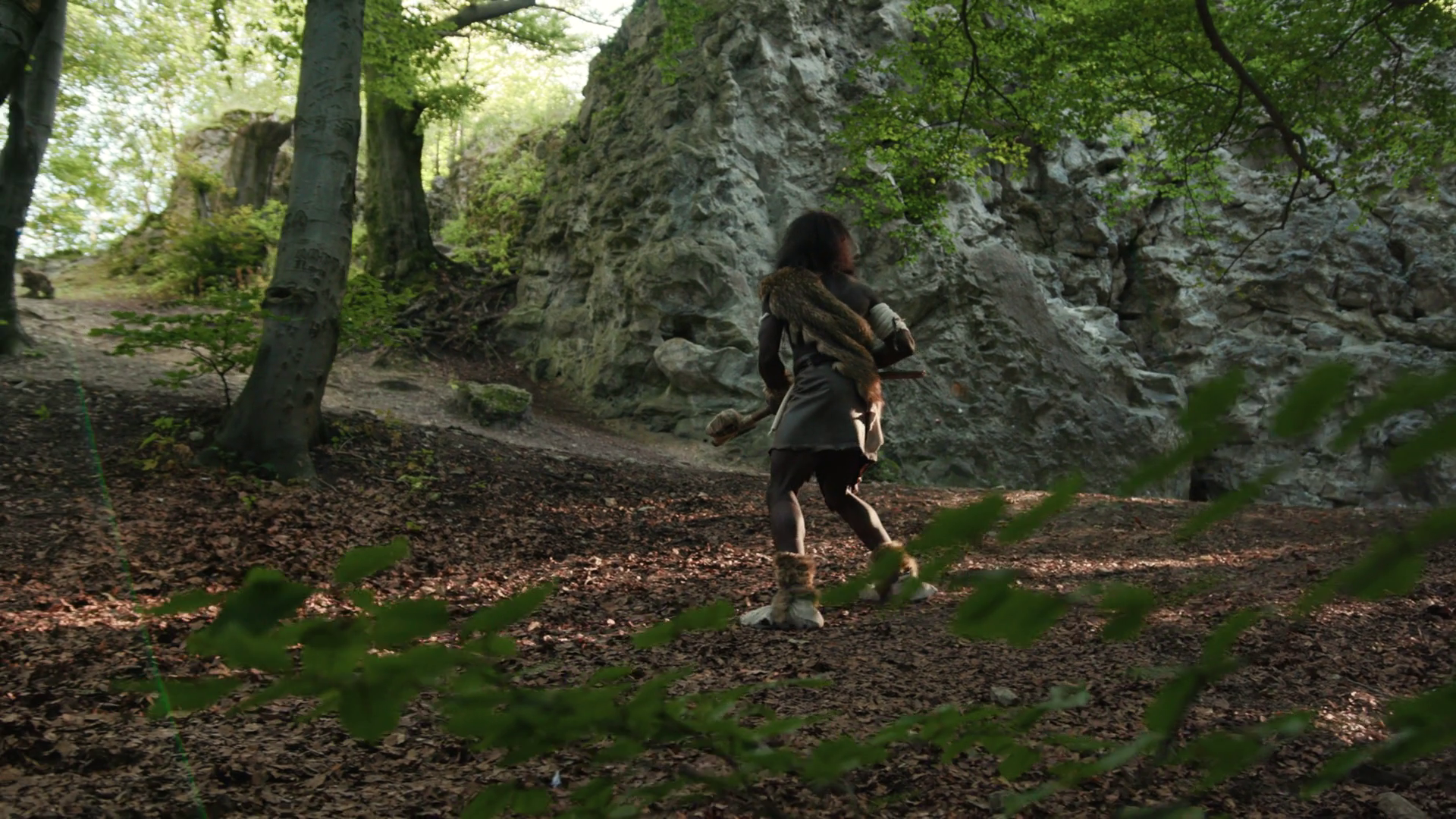 A Wonderful Female Adventurer Walking Stock Footage SBV-351914237 ...