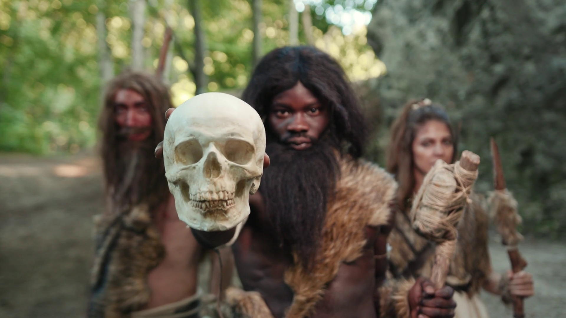 Primitive Humans Existing In Natural Setting Stock Footage SBV ...