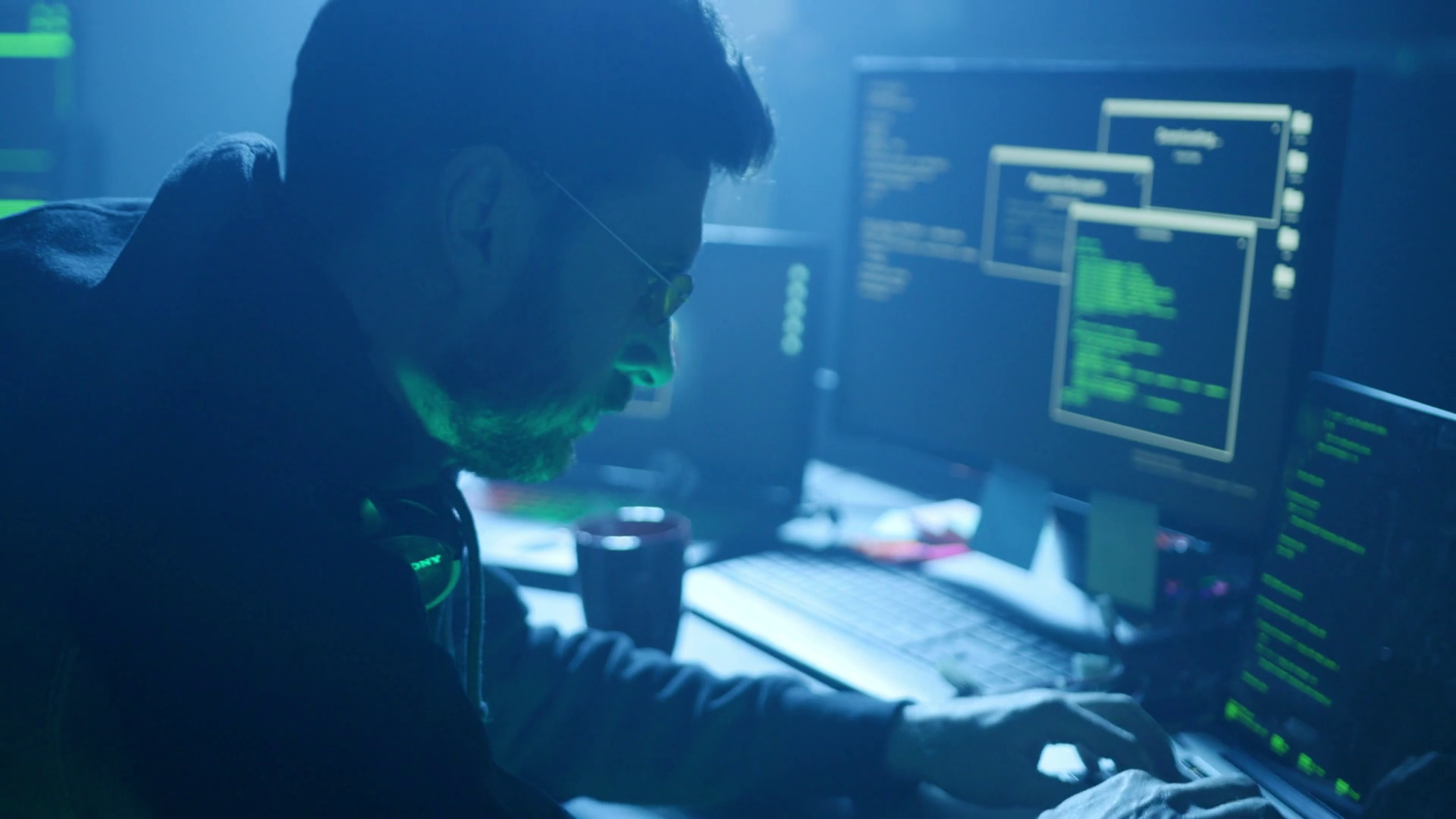 Understanding Cybersecurity Operations In Stock Footage SBV-351912031 ...