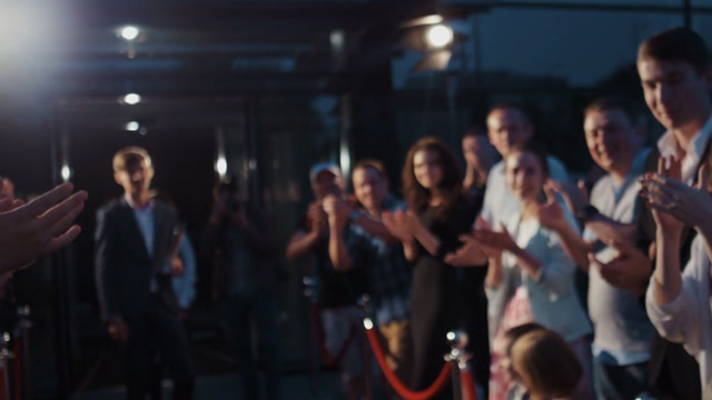 Business Crowd Laughing At A Conference Stock Footage: Royalty-Free ...