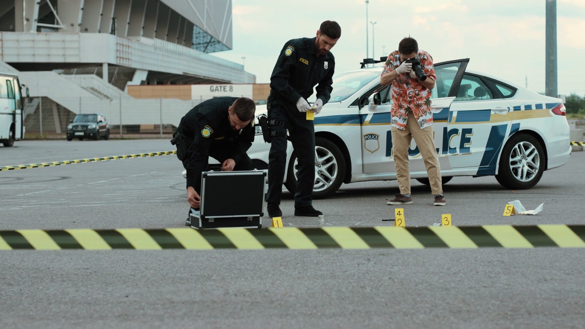 Police Investigation Scene Featuring Stock Footage SBV-351983065 ...