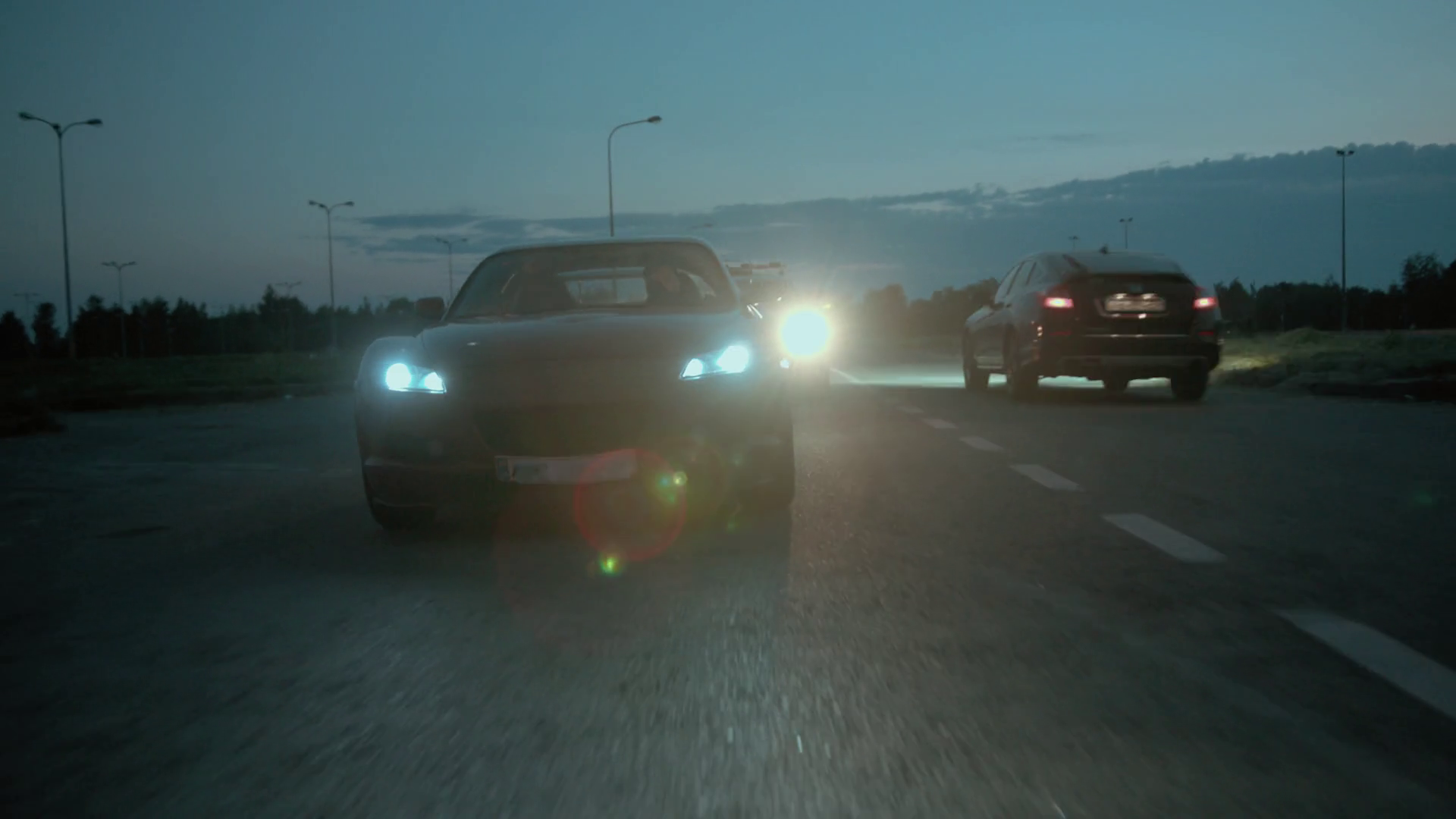 Dusk Drive Exhilarating Sports Car Journey Stock Footage SBV-351966267 ...