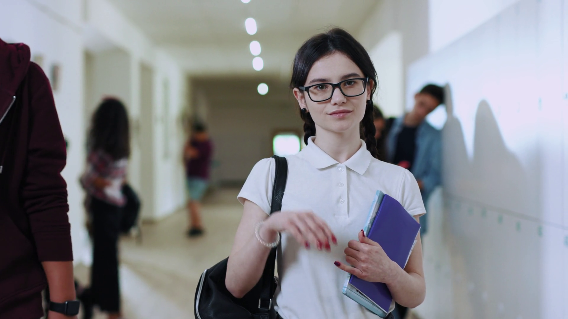 Beautiful High School Student With Stock Footage SBV-351985347 ...