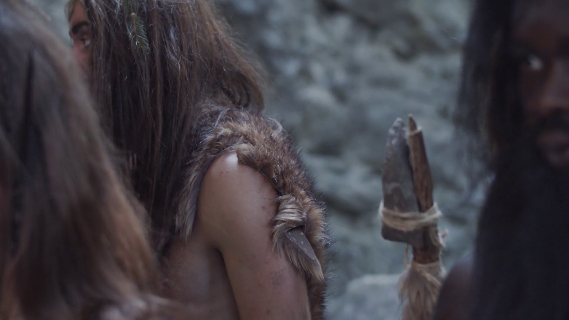 Portrait Of Tribe Of Cavemen Neanderthals Stock Footage SBV-352022213 ...