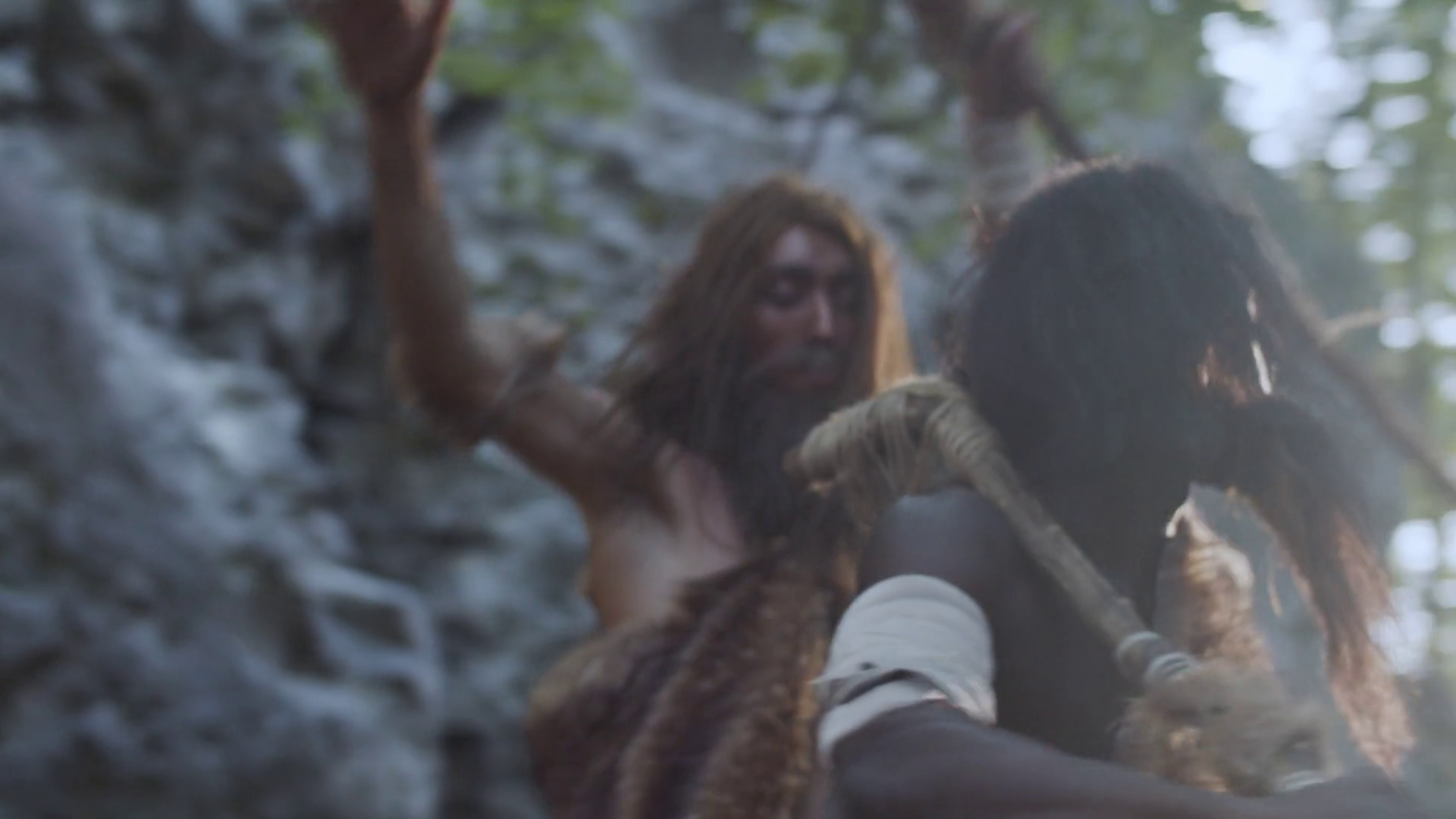 Wild Dance Tribe Of Cavemen Neanderthals Stock Footage SBV-351999085 ...