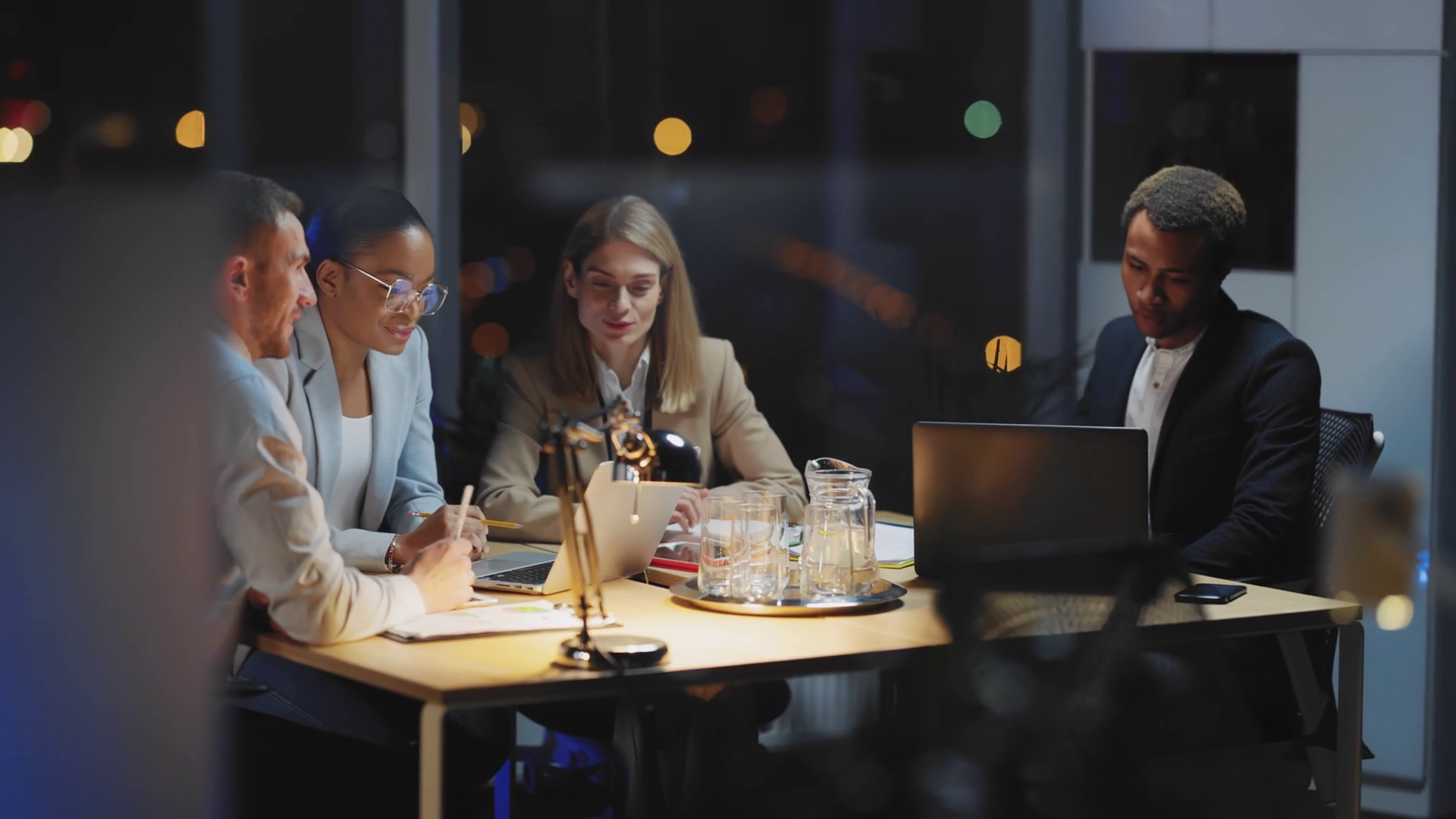 Diverse Business Group Of Corporate Stock Footage SBV-351919745 ...