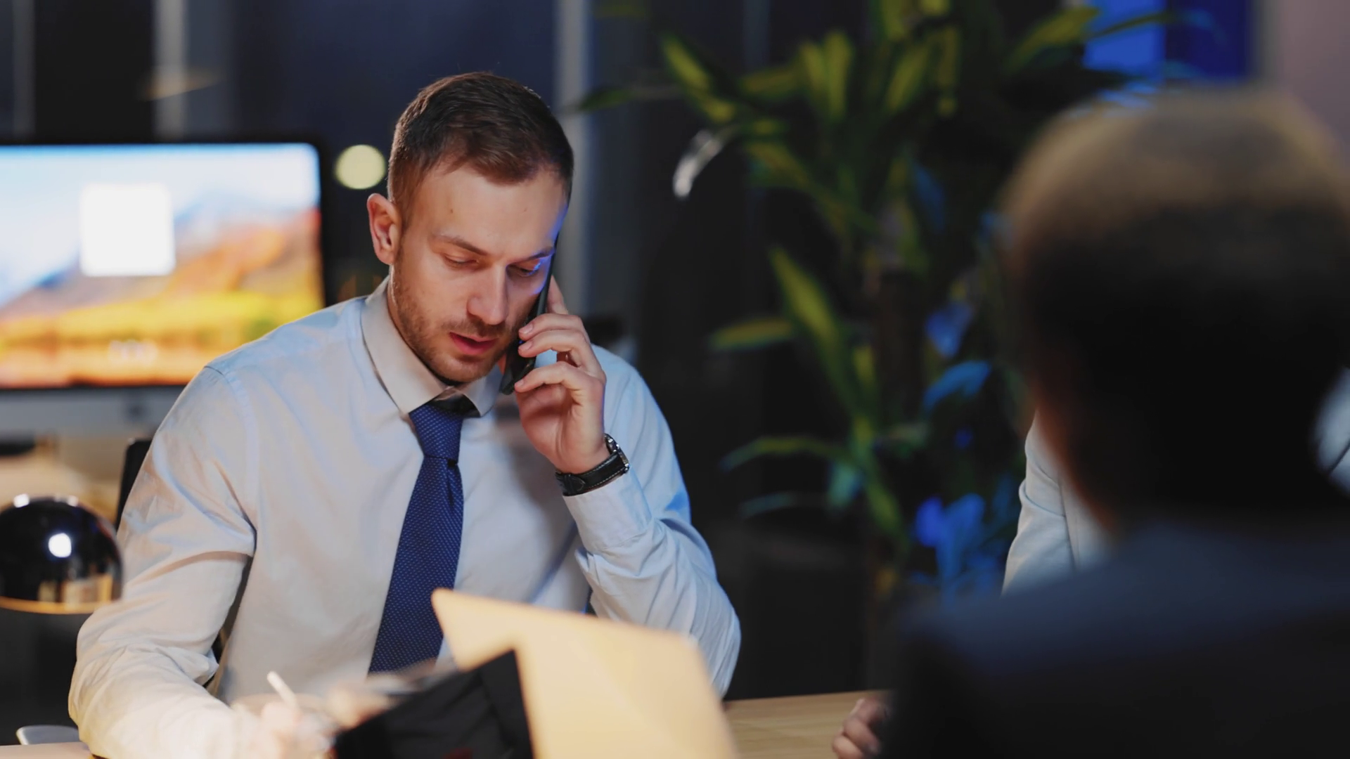 Successful Corporate Group Of Office Stock Footage SBV-351919750 ...