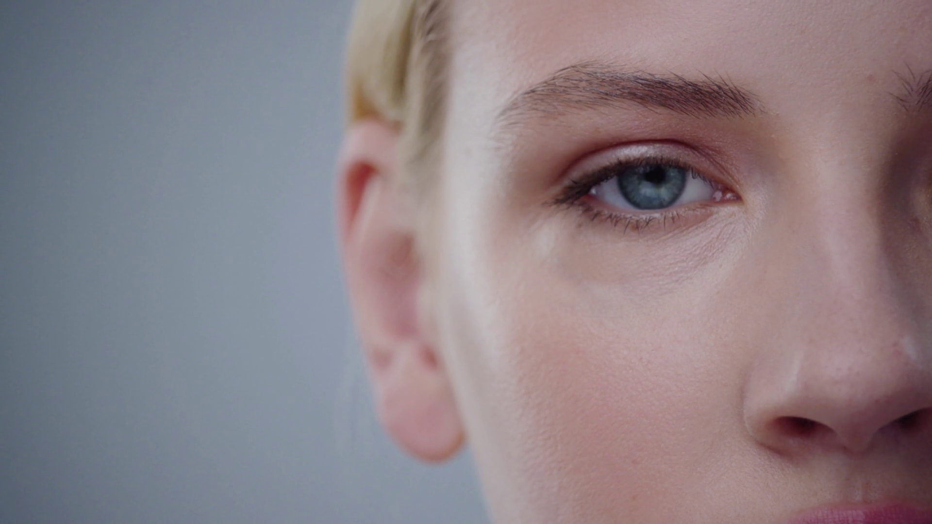 Closeup Macro Portrait Of Female Face Human Stock Footage SBV-351858231 ...