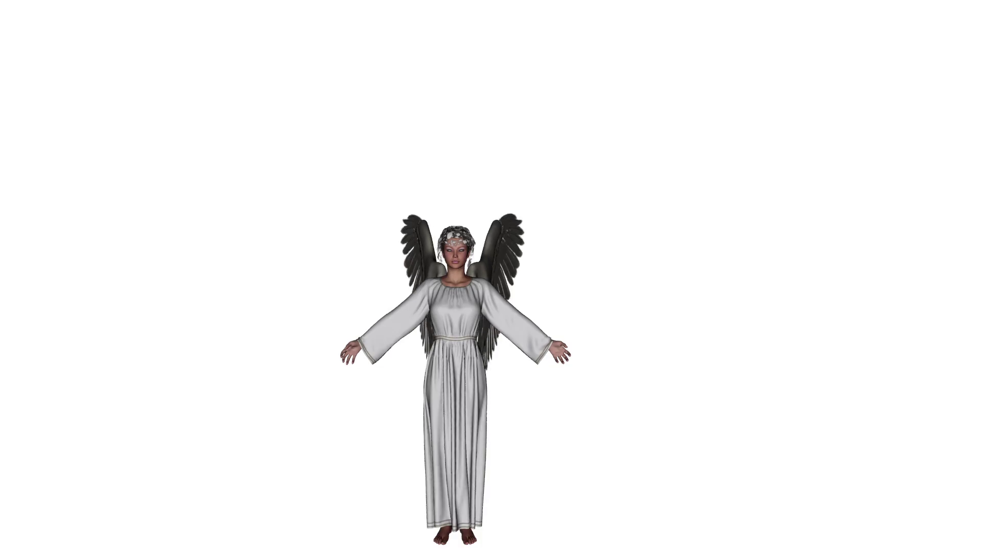 Angel In Pose Of Prayer Stock Motion Graphics SBV-306070777 - Storyblocks