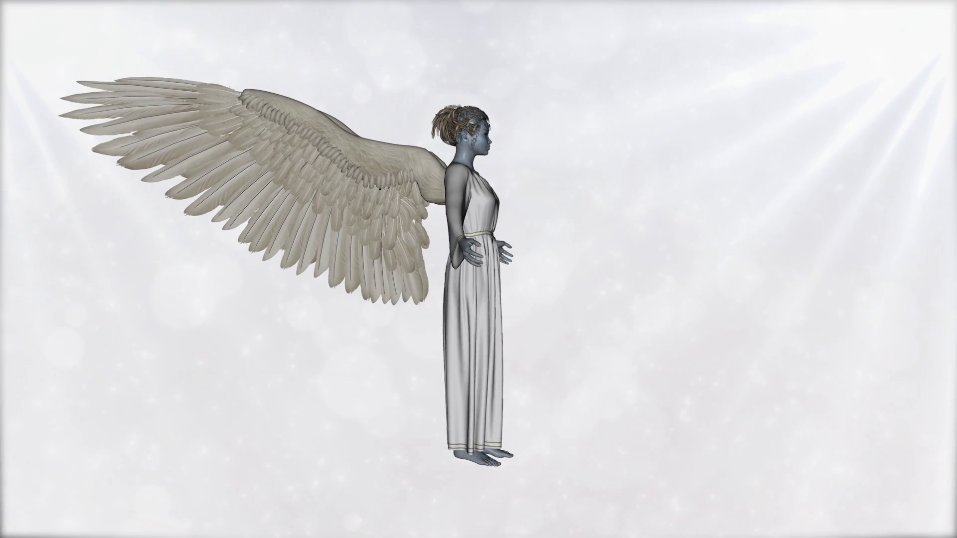 Angel In Pose Of Prayer Stock Motion Graphics SBV-306062853 - Storyblocks