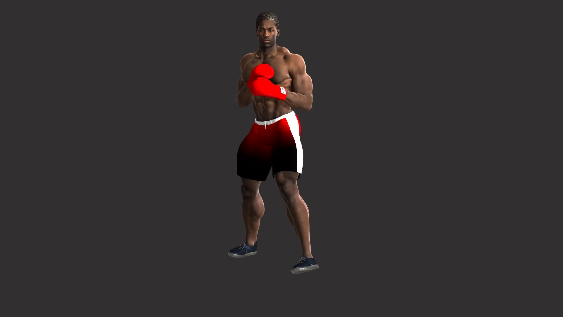 man practicing boxing, animation, Alpha channel Motion Background 00:07 ...