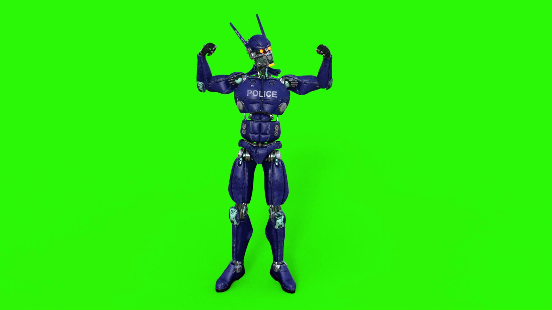 3d Robot Body-builder Animation Transparent Stock Motion Graphics SBV ...