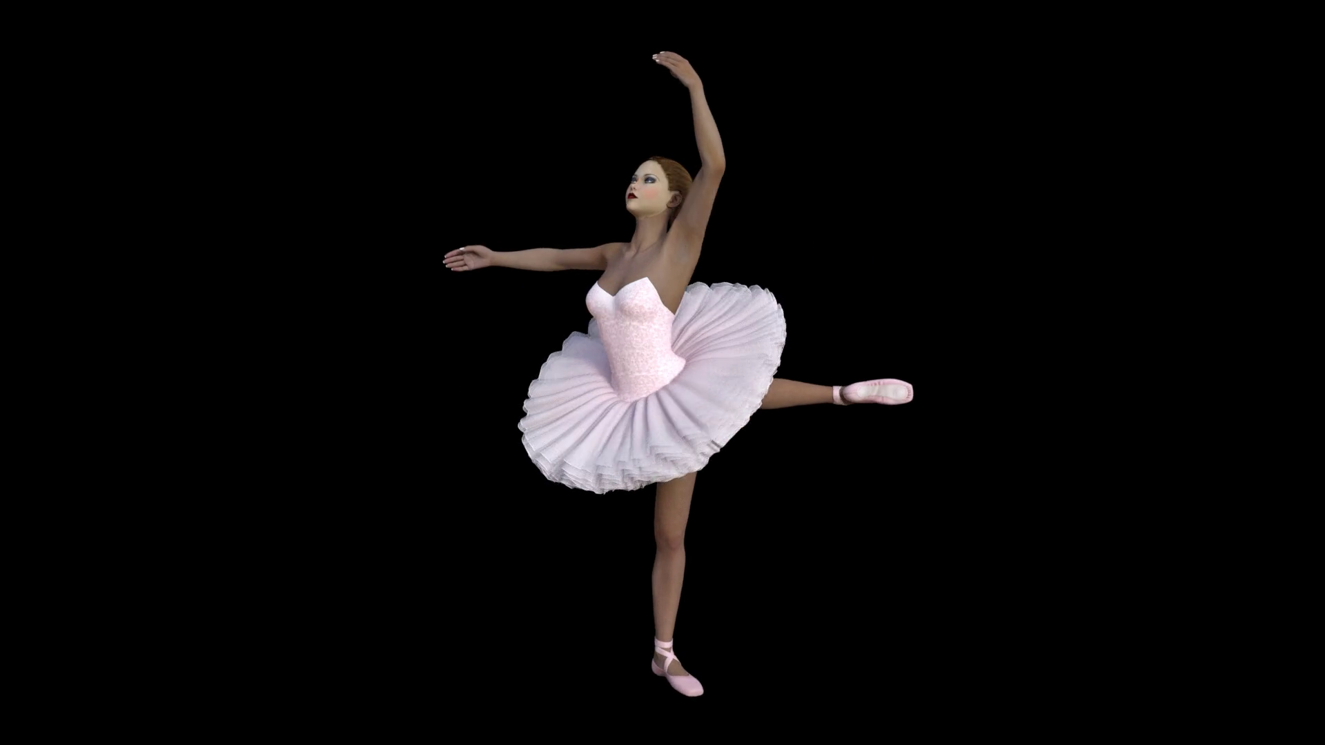 ballerina doll, loop, animation, Alpha channel, transparent background ...