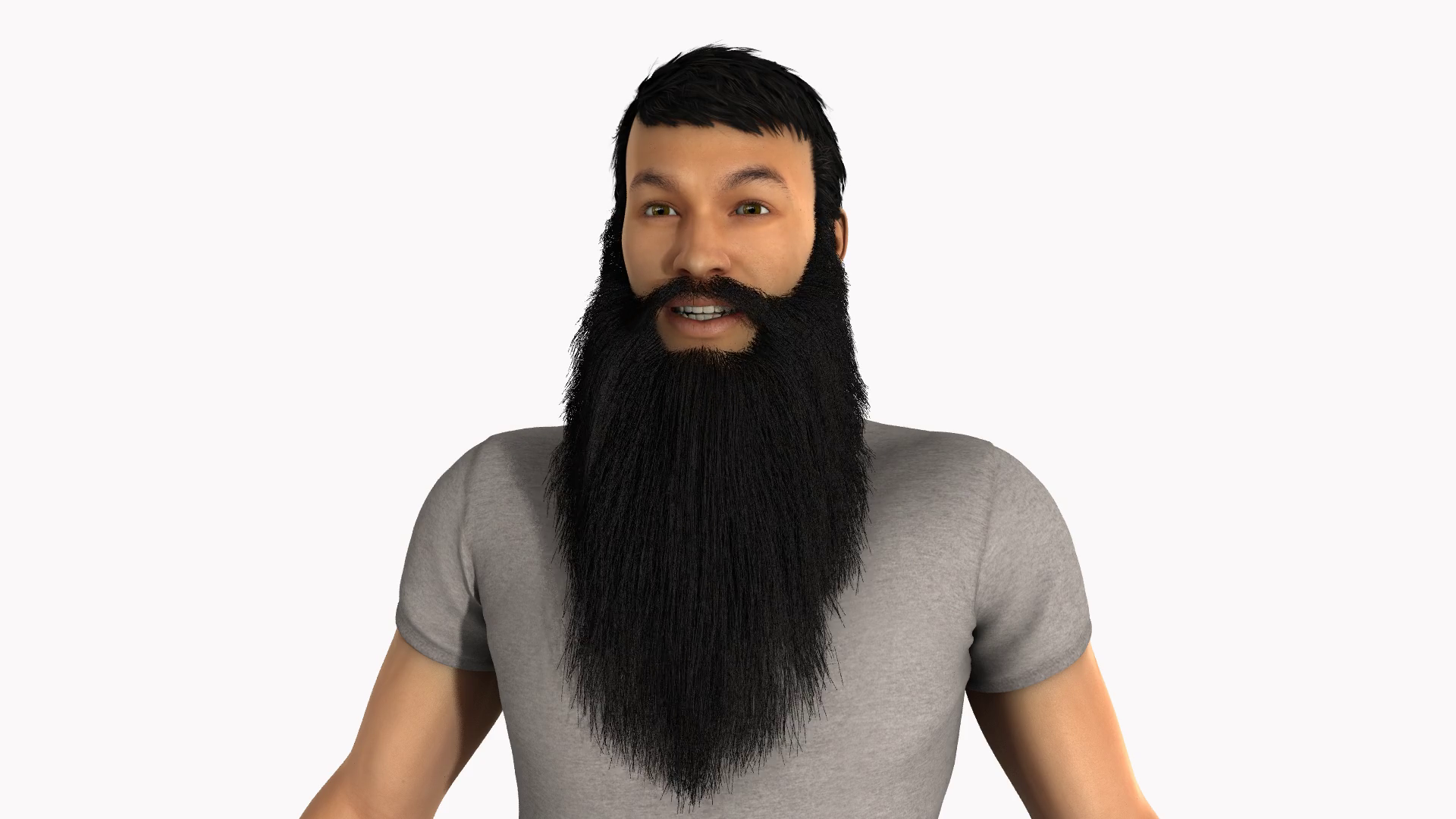 Barber Time Lapse Beard Grows On Man's Face Stock Motion Graphics SBV ...