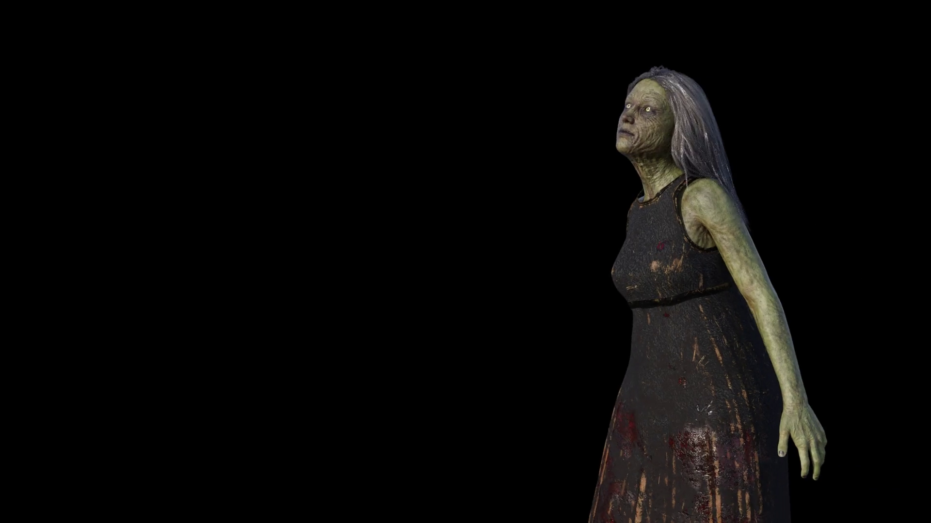 Scary Woman Walking Animation Transparent Stock Motion Graphics SBV ...