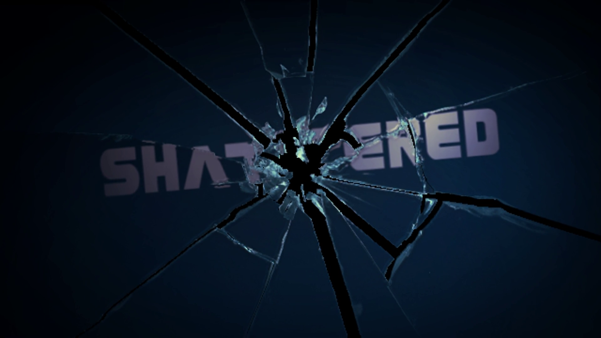 Shattered - Shattering Glass/Mirror Logo Stinger - Storyblocks