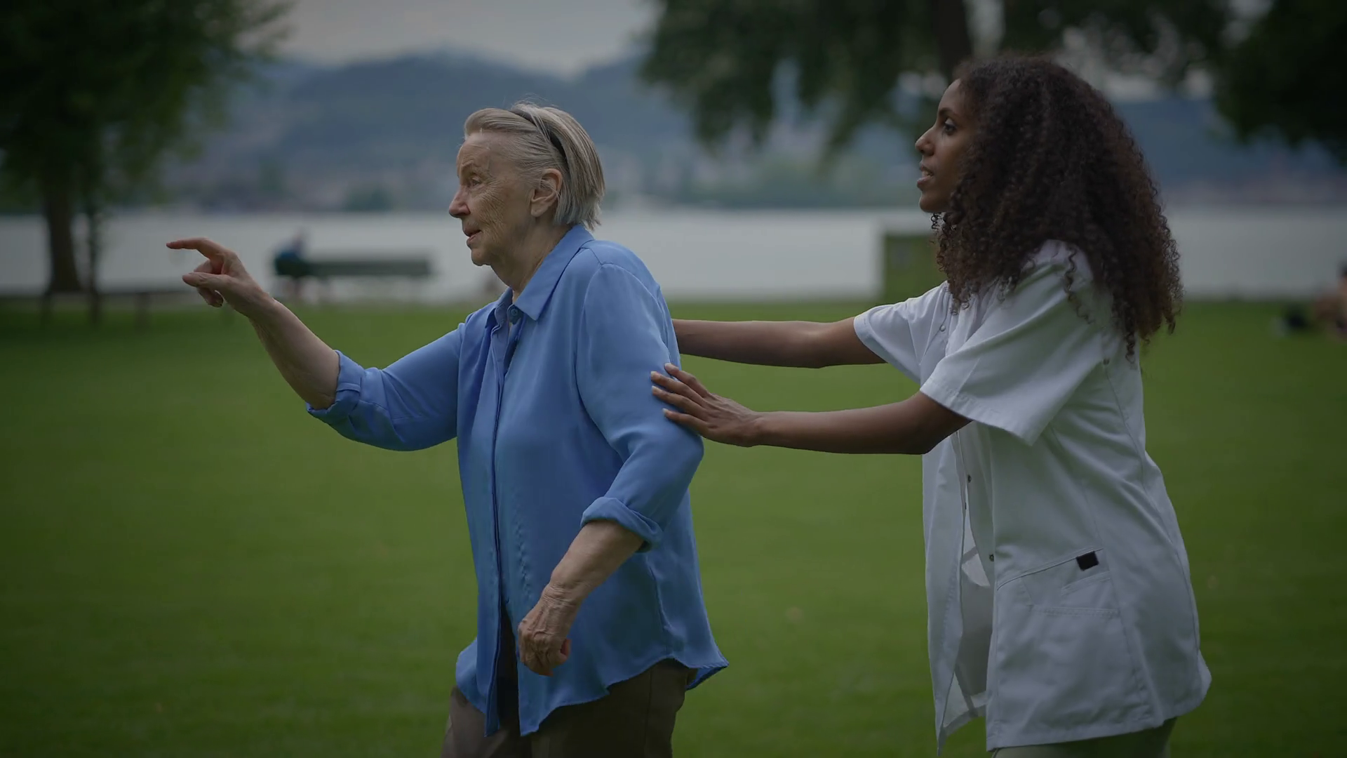 Walking Together In Nature Heartfelt Moment Stock Footage SBV-349193707 ...