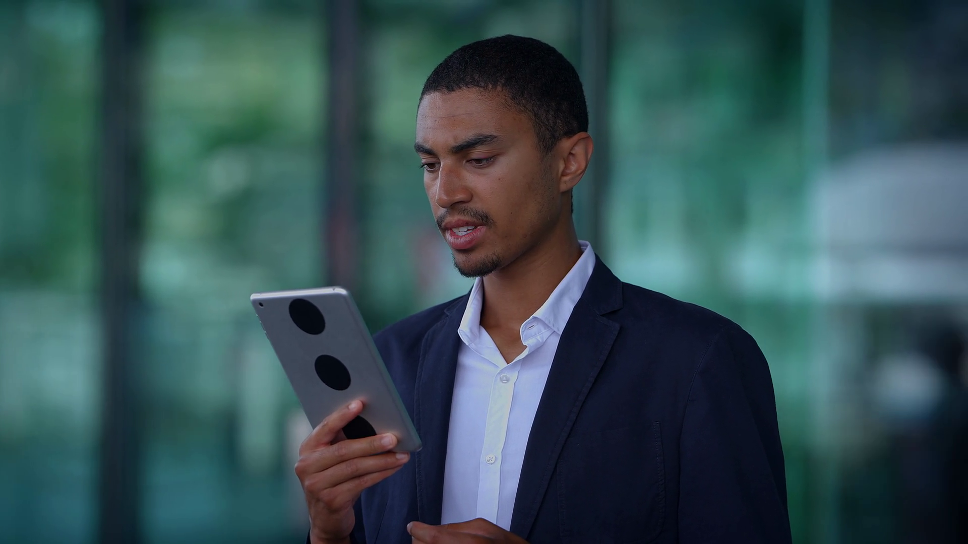 Portrait Of Mixed-race Young Man During Stock Footage SBV-349251538 ...
