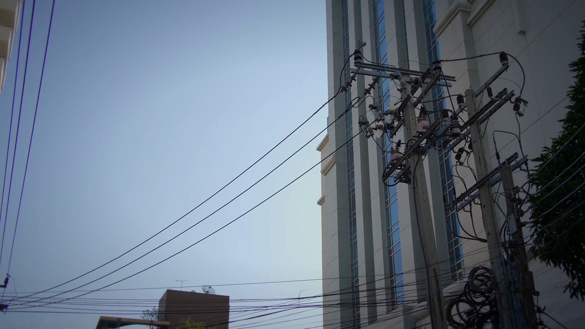 Beautiful Urban Power Lines Integrated With Stock Footage SBV-352339761 ...