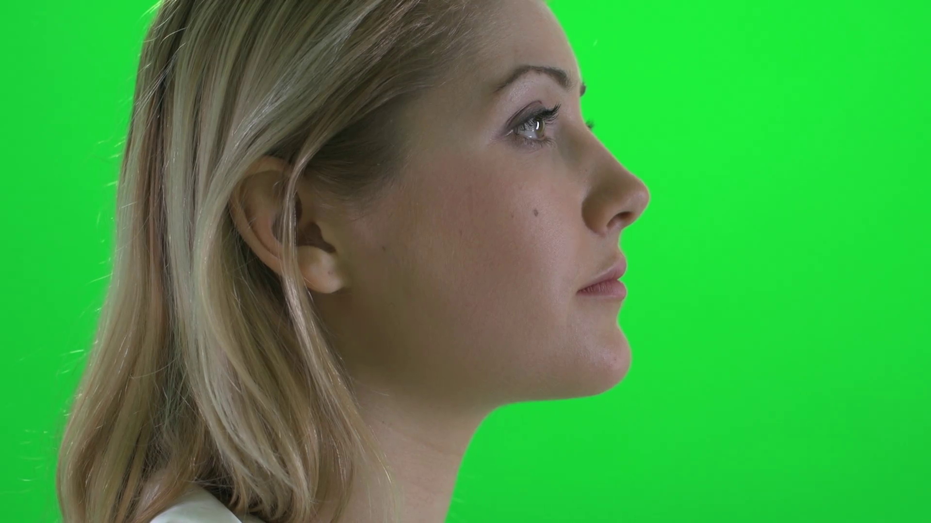 Beautiful Women Portrait Isolated Green Stock Footage SBV-307931063 ...