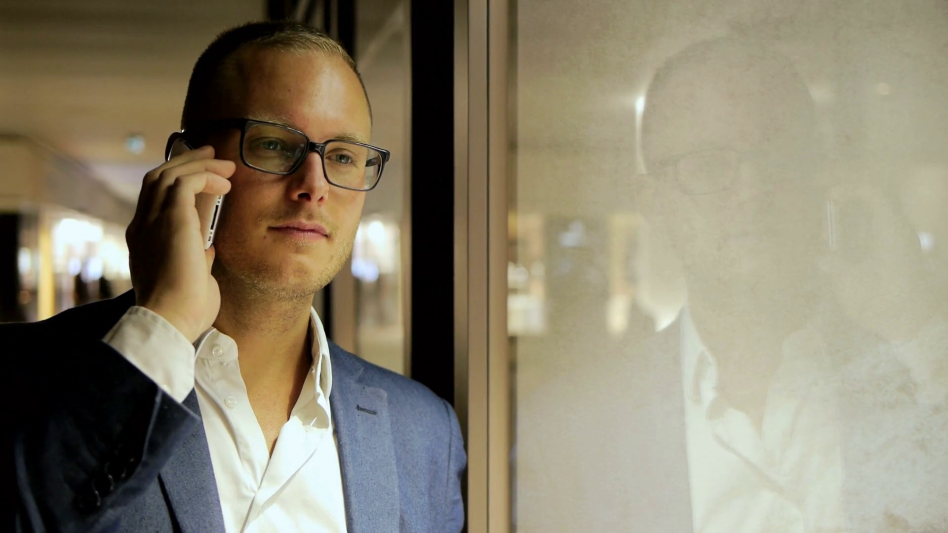 Businessman Talking On Phone Conversation Stock Footage SBV-307923331 ...