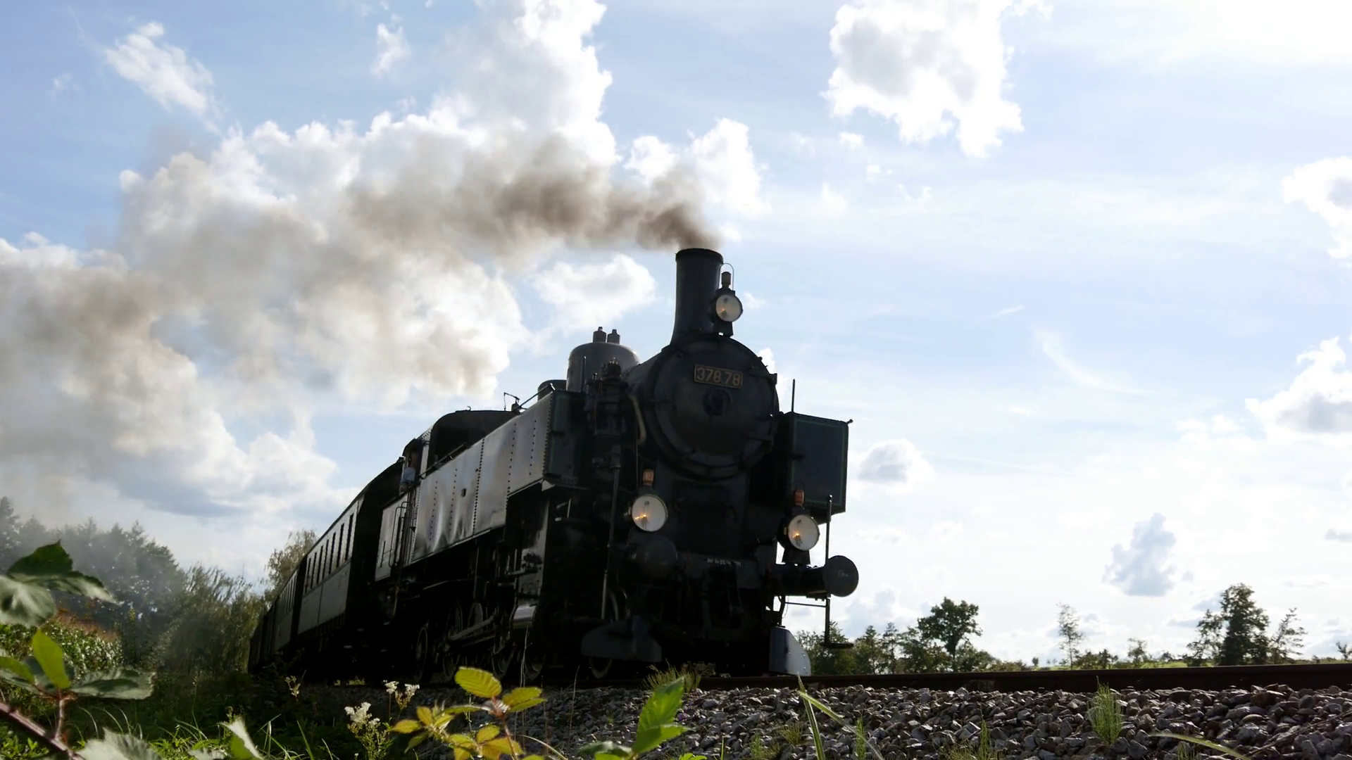Old Historical Steam Engine Locomotive Train Stock Footage SBV ...