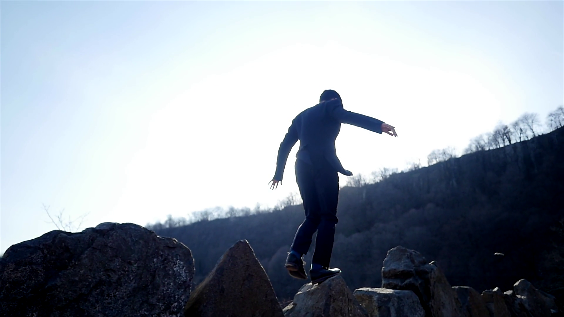 slow motion of walking feet overcoming obstacles step by step forward ...