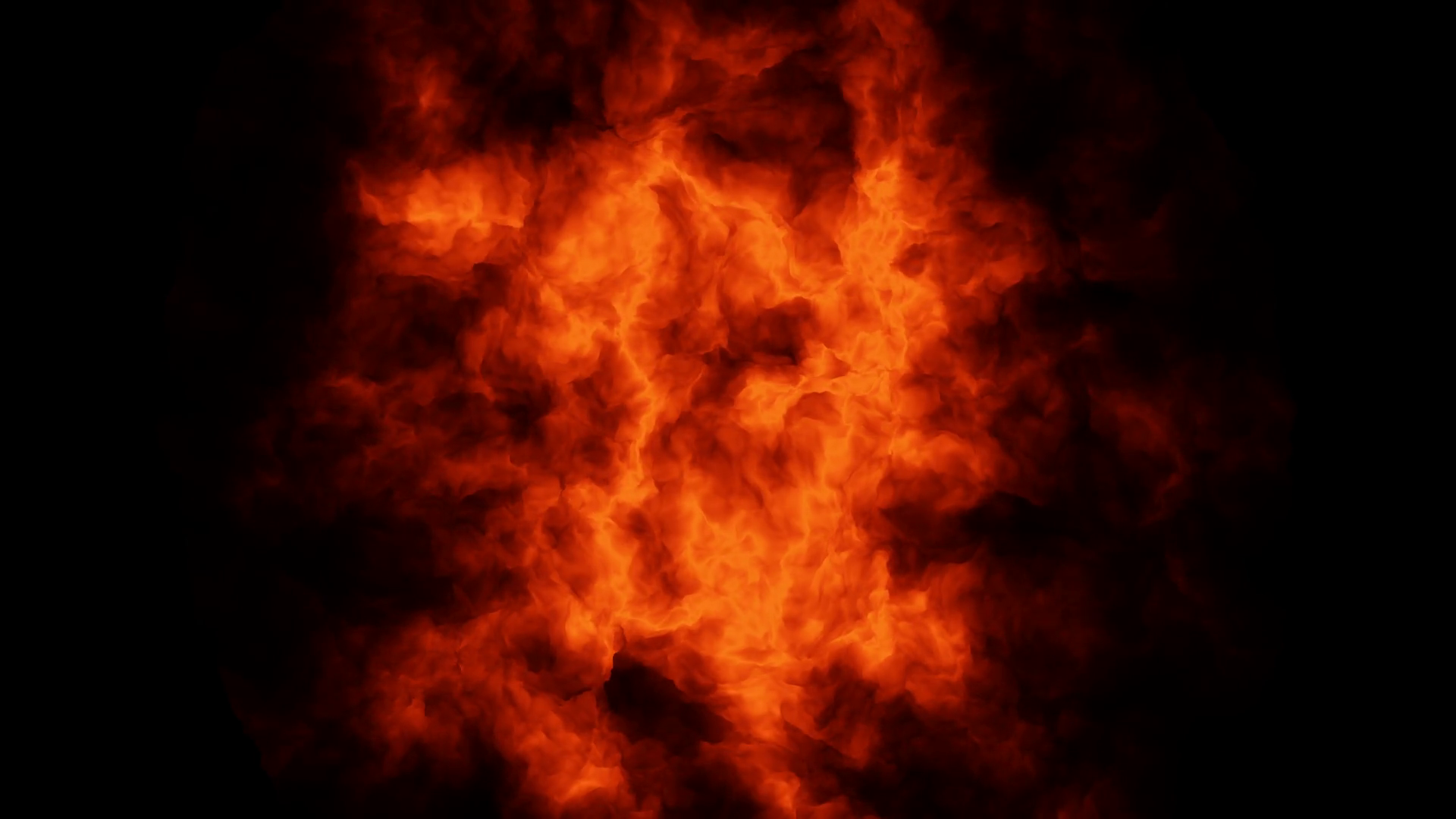 Fire Flames Burning Isolated On Black Stock Motion Graphics SBV ...