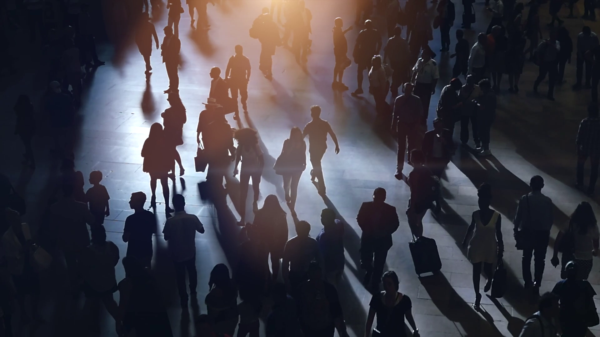 Crowds Of Pedestrians Commuting In City Stock Footage SBV-348399579 ...