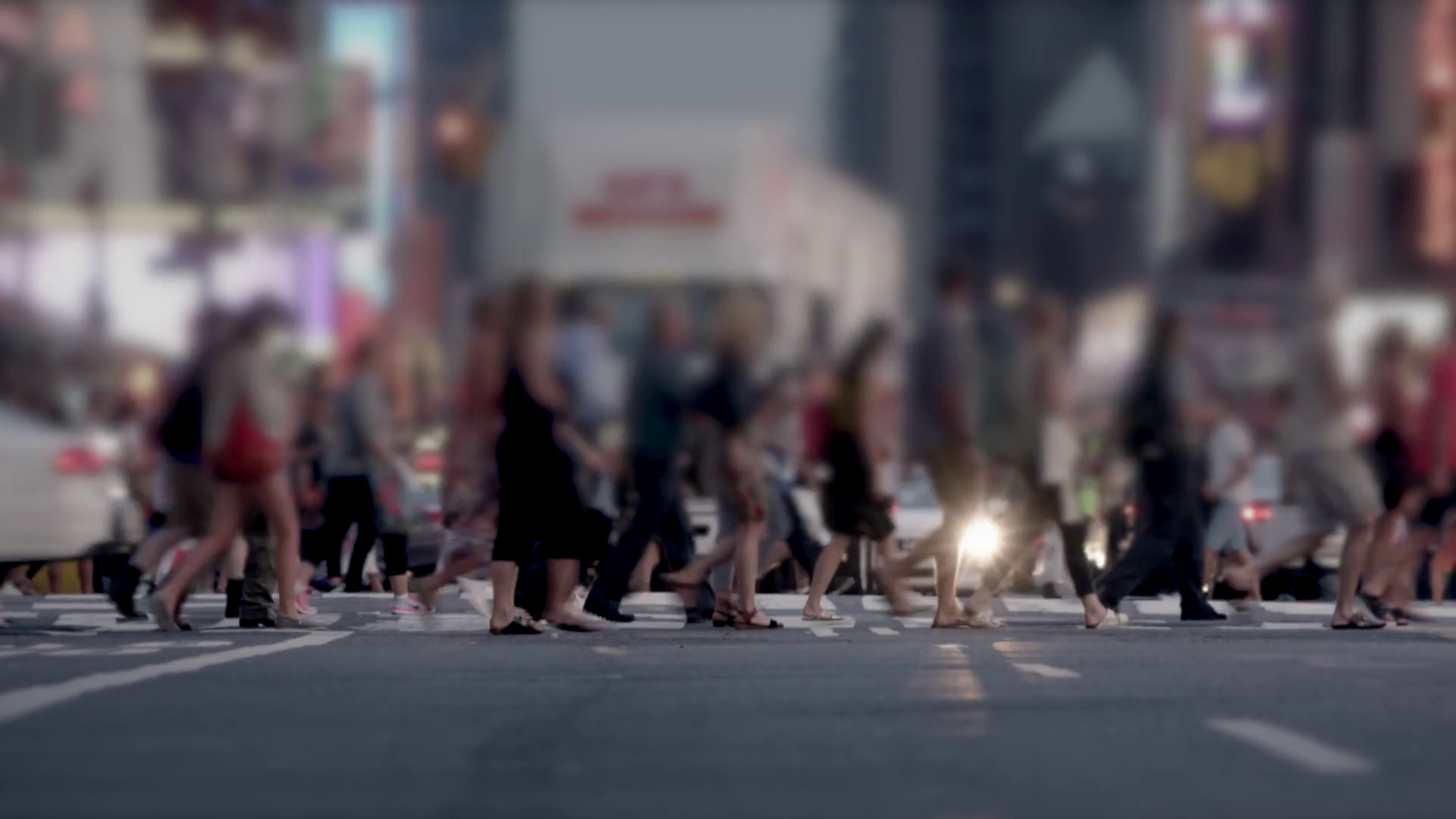 People Walking On Crowded Urban Road Stock Footage SBV-348399430 ...