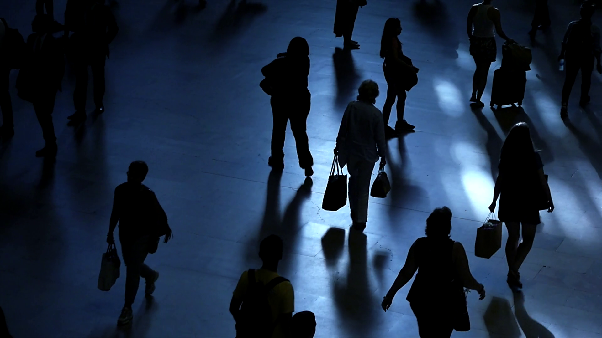 People Walking On Crowded Urban Area Of Stock Footage SBV-348400085 ...
