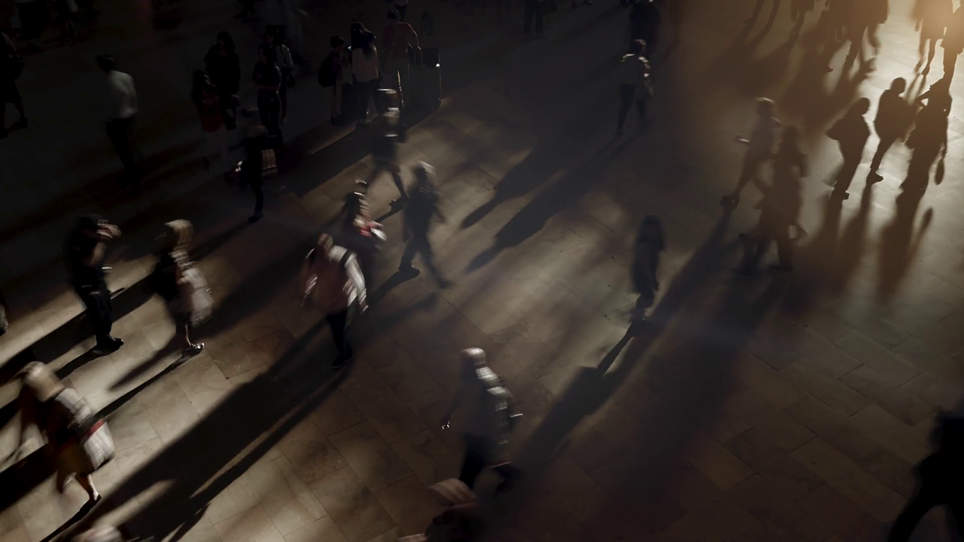 People Walking On Crowded Urban Area Of Stock Footage SBV-348399950 ...