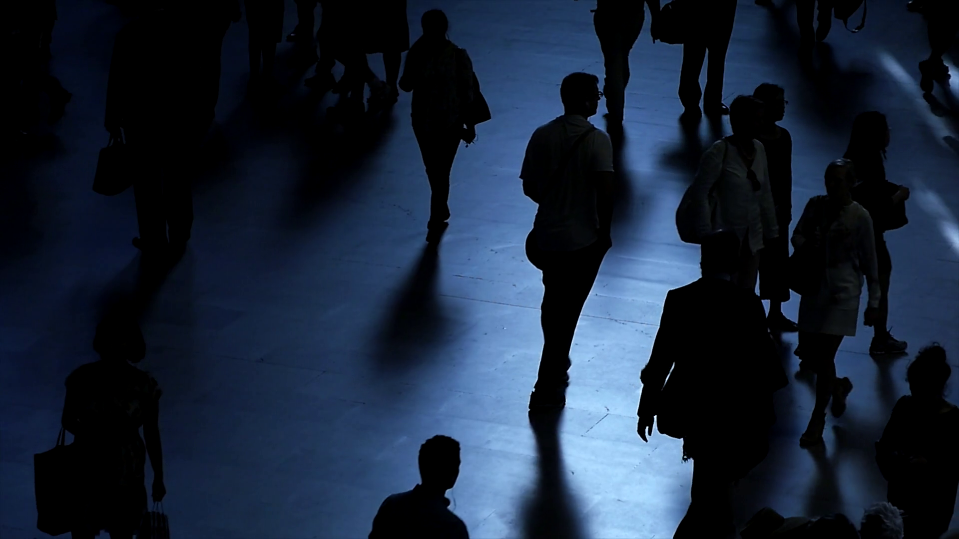Pedestrians Commuting On Crowded Street In Stock Footage SBV-348399486 ...