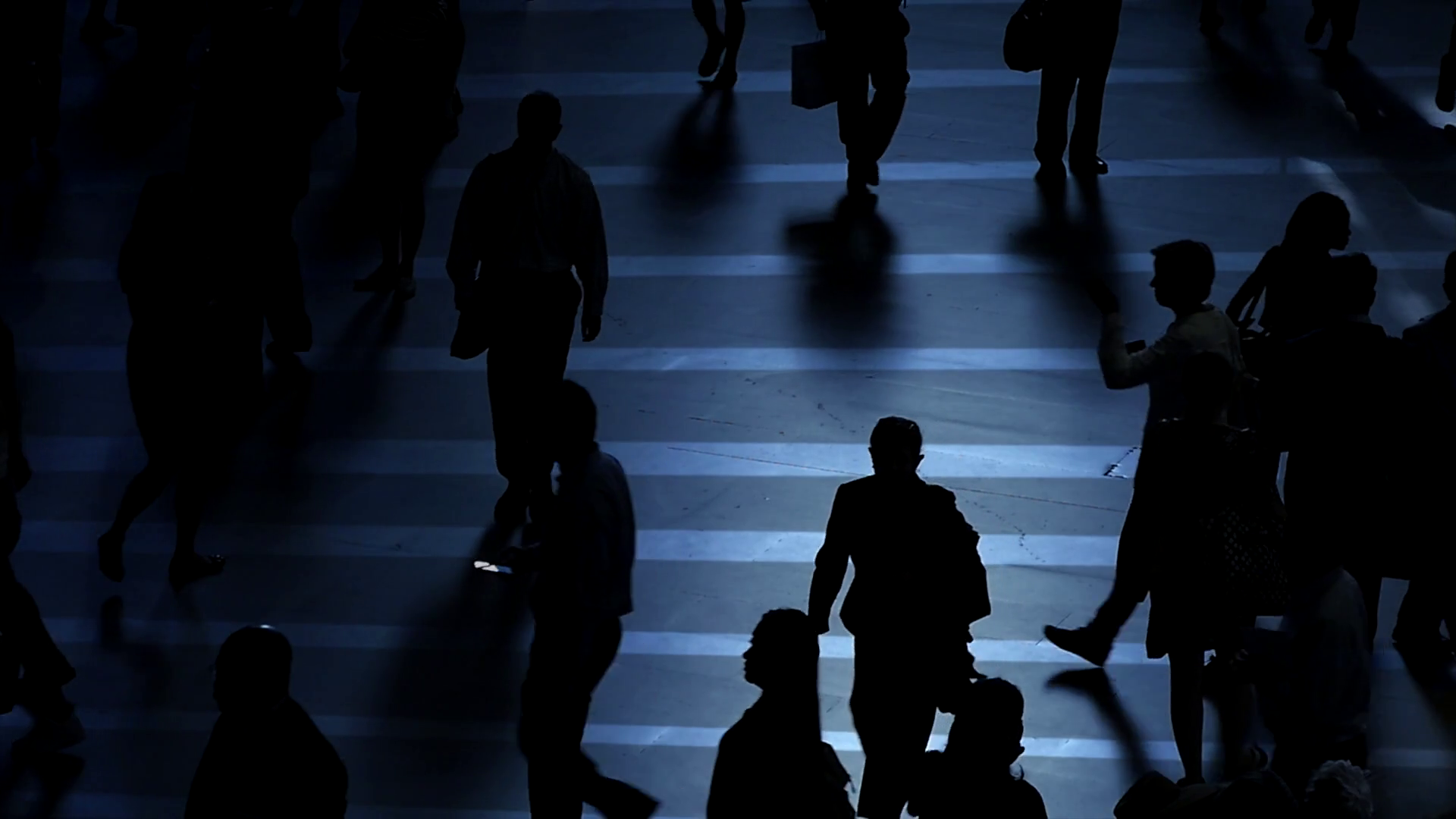 Pedestrians Commuting On Crowded Street In Stock Footage SBV-348399743 ...