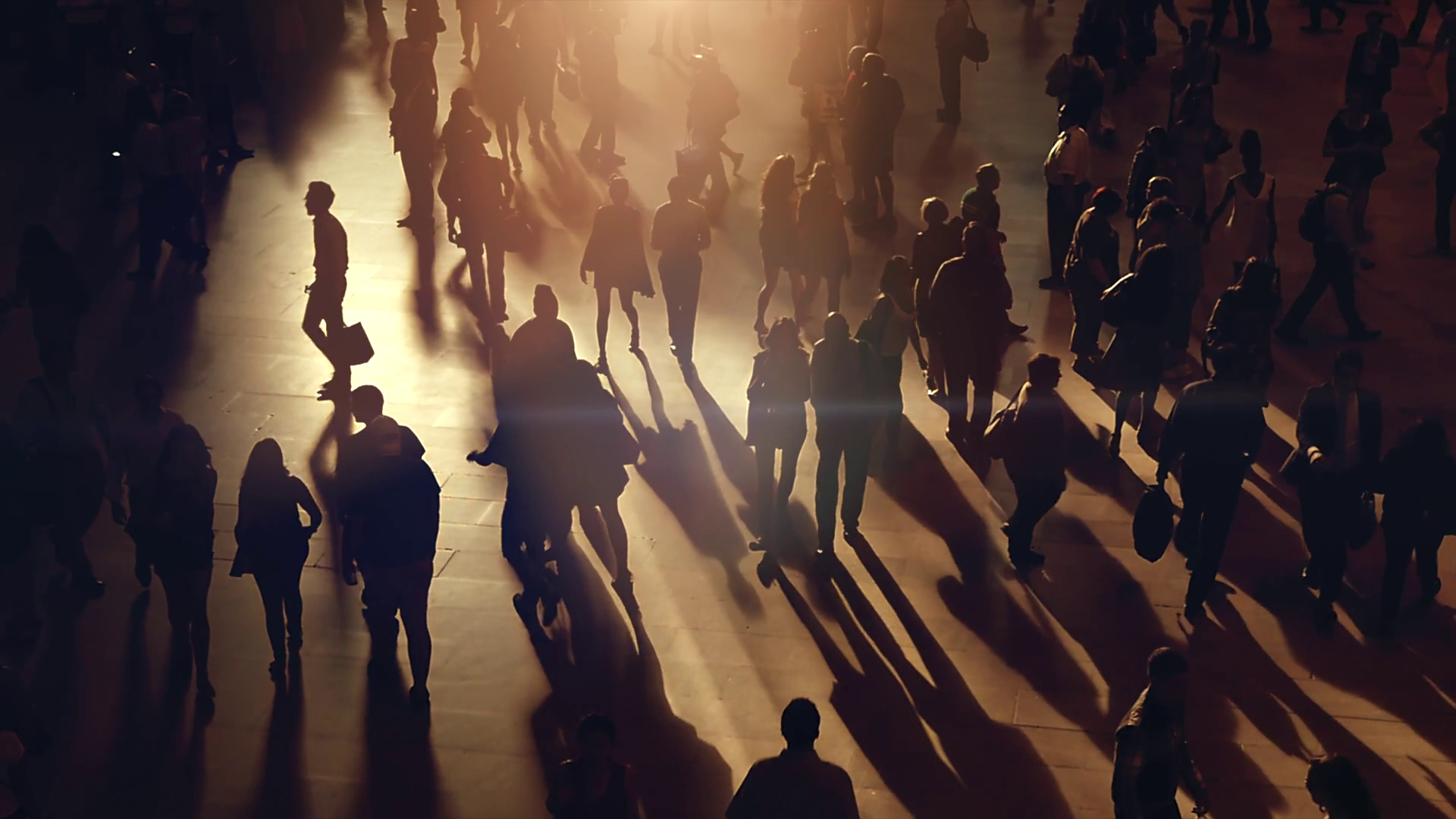 Pedestrians Commuting On Crowded Urban Area Stock Footage SBV-348399873 ...