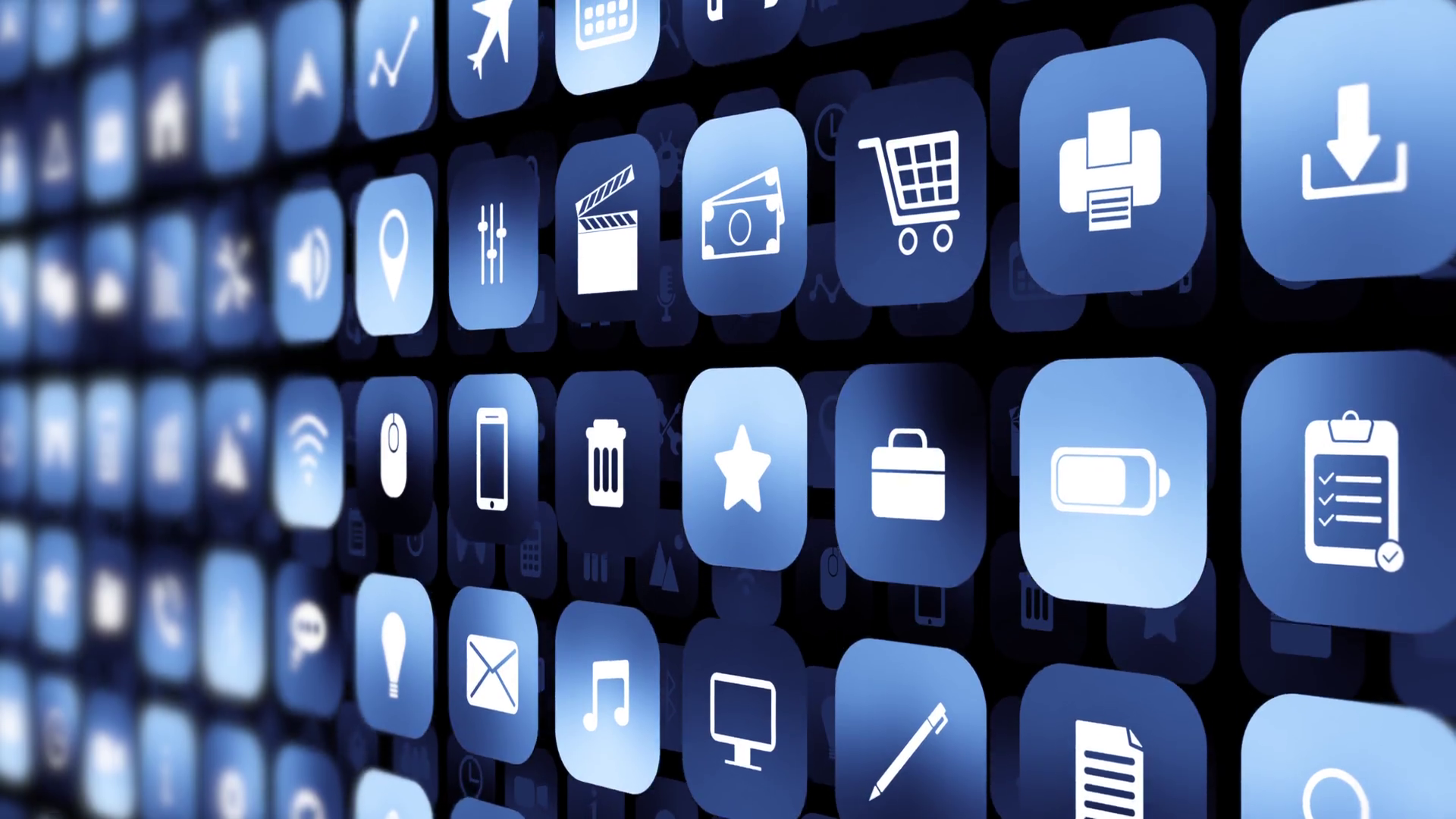 Smart Phone Display Showing Software App Stock Motion Graphics SBV ...